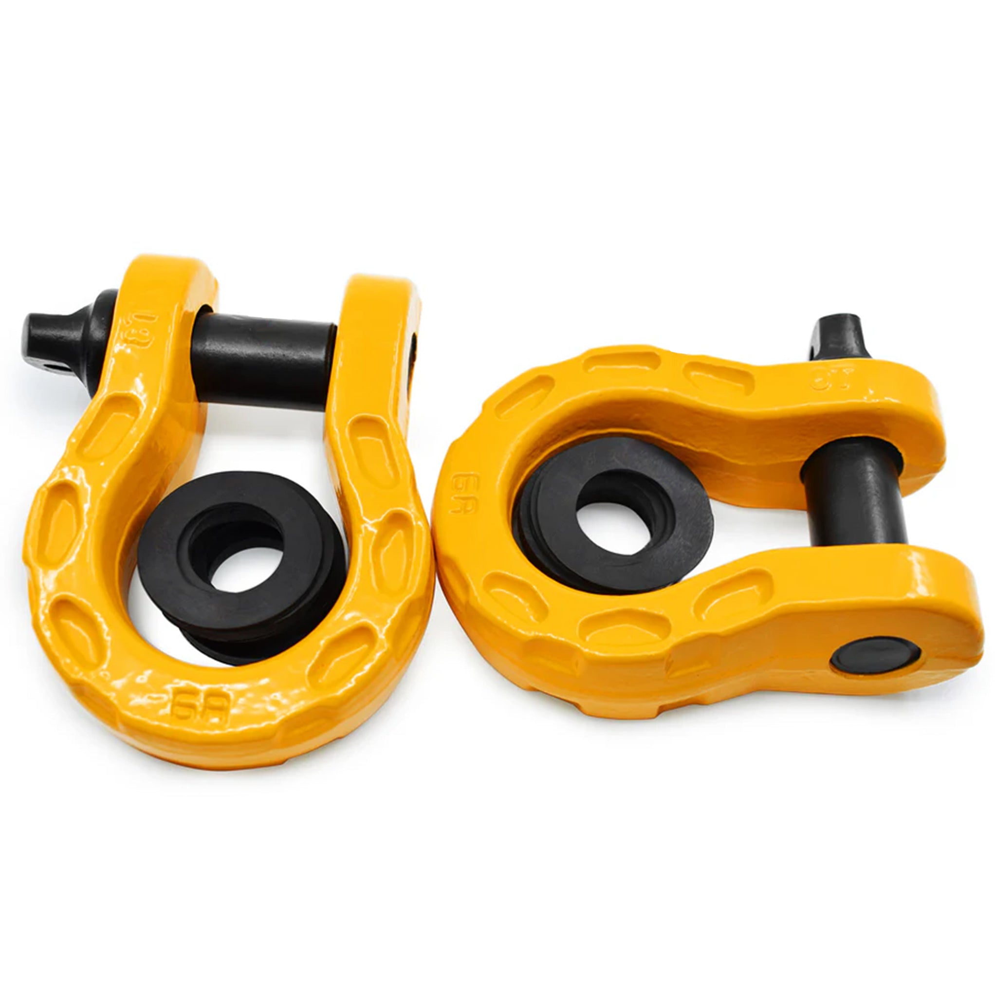 8 Ton Red D-Ring Shackles Set of 2 | Heavy Duty Recovery Shackles ...