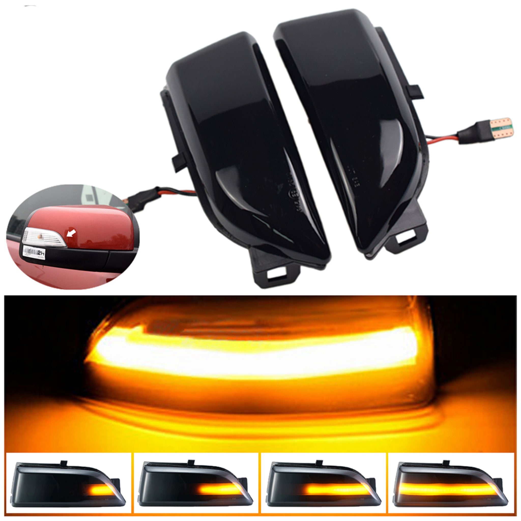 Ford Ranger Mirror Indicator Lens Smoked 2012+