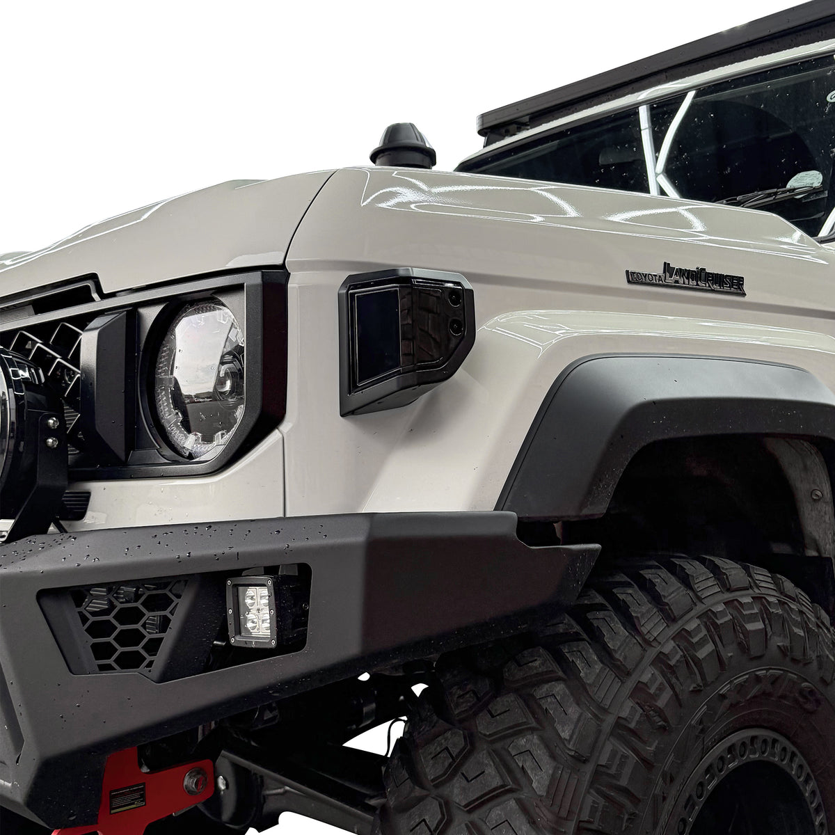 Toyota Land Cruiser Side Indicators Front Black 2024+ — Evorevo4x4