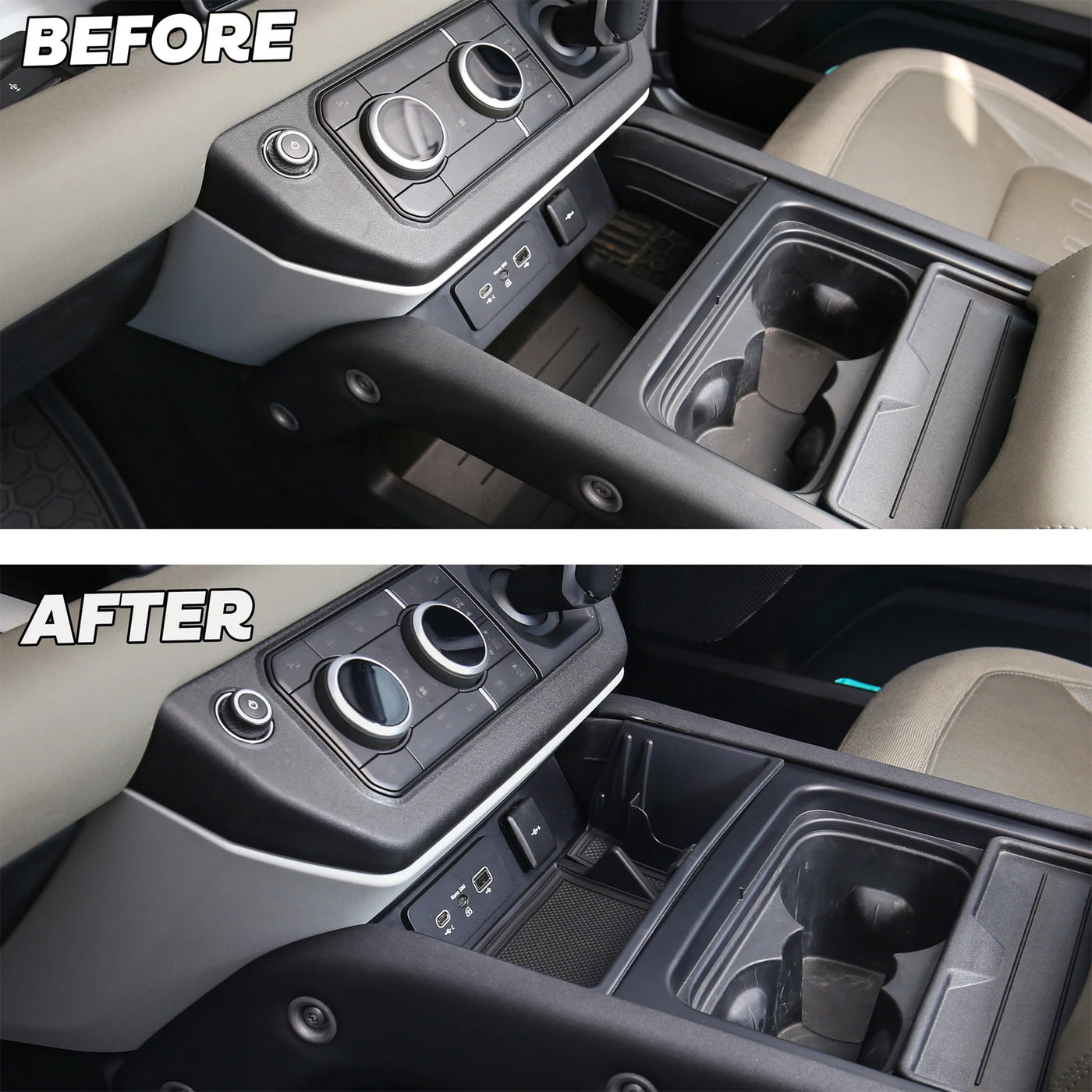 Land Rover Defender Centre Console Storage Tray — Evorevo4x4