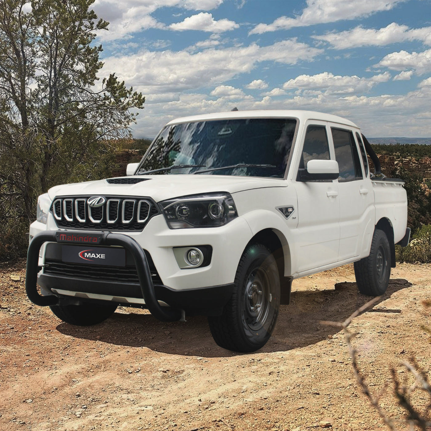 Mahindra Nudge Bar Black Stainless Steel Karoo / Scorpio / Hawk ...