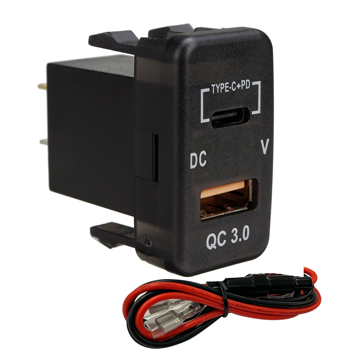 Toyota Hilux USB Charger With Volt Meter & C-Type Port — Evorevo4x4