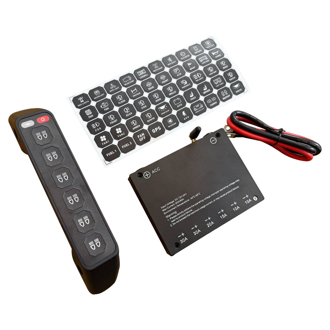 Toyota Hilux Grab Handle Switch Panel Wireless 6 Gang 2016+ — Evorevo4x4