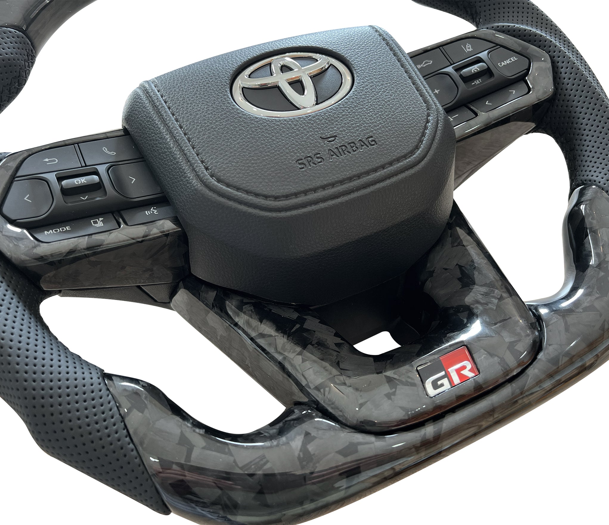 Toyota Land Cruiser Steering Wheel GR Forged Carbon — Evorevo4x4