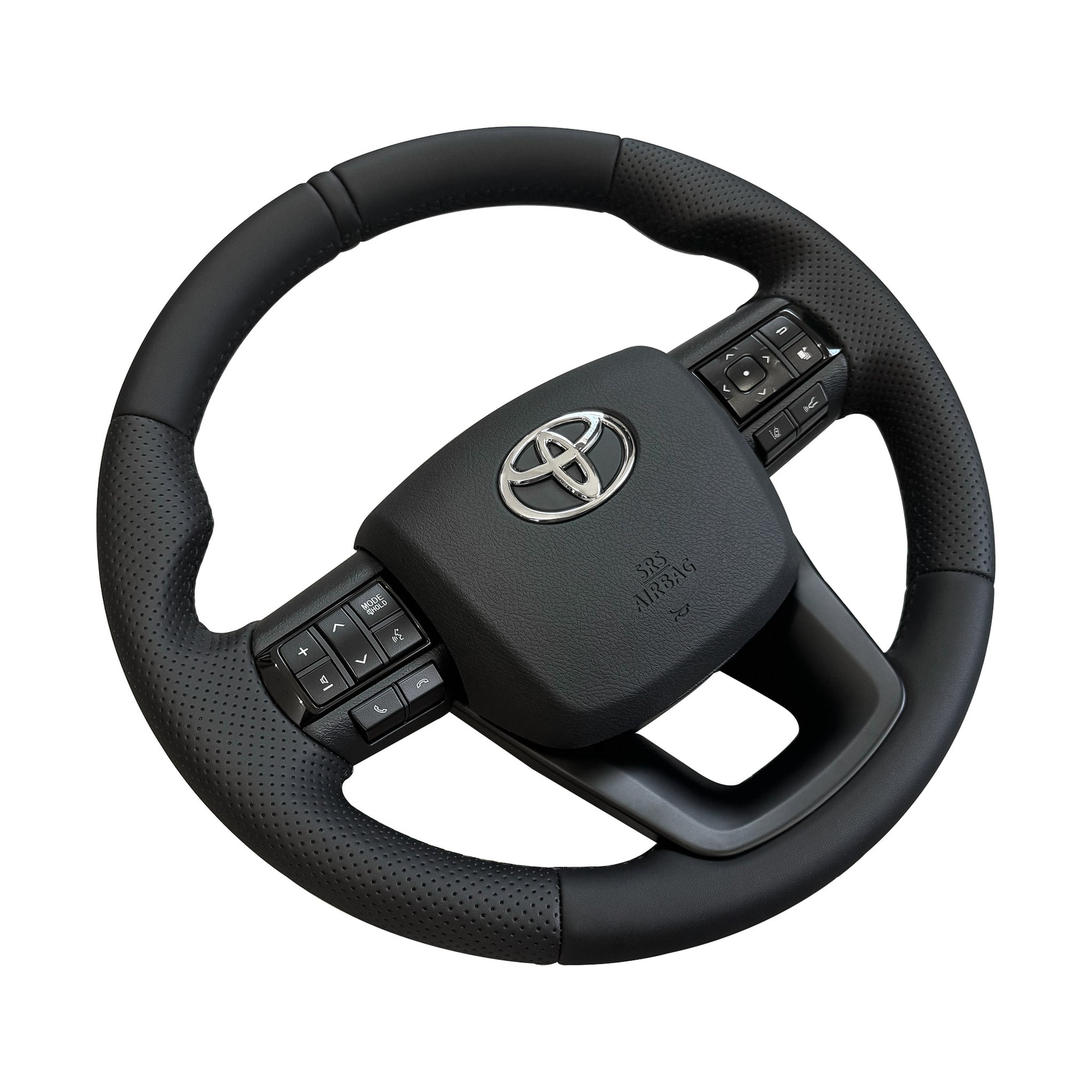 Toyota Land Cruiser & Hilux Steering Wheel Full Black — Evorevo4x4