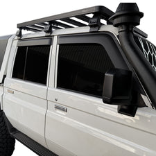 Toyota Land Cruiser Window Shields Matt Black 70 Series — Evorevo4x4