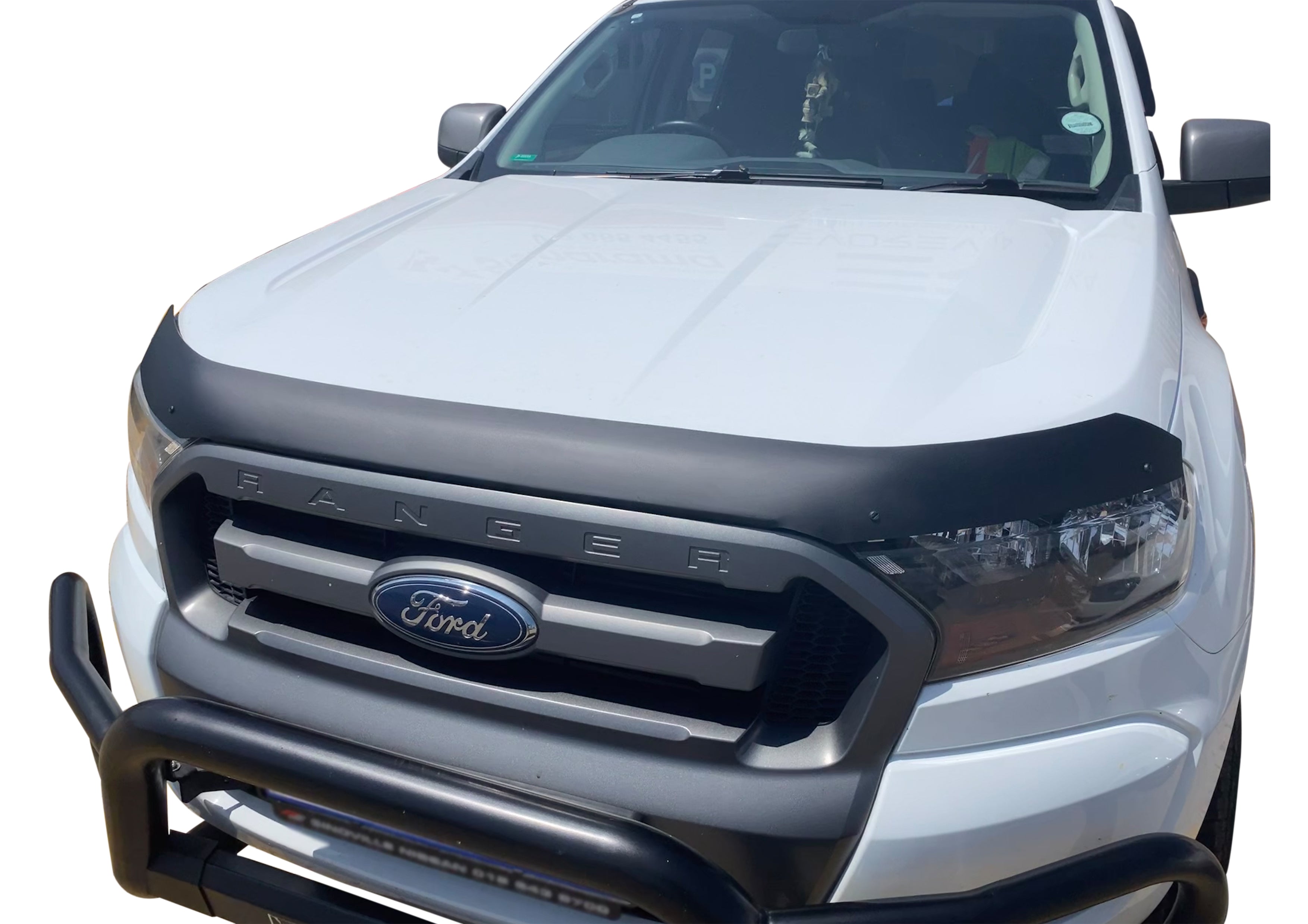 Ford Ranger Facelift T7 Matt Black Bonnet Guard