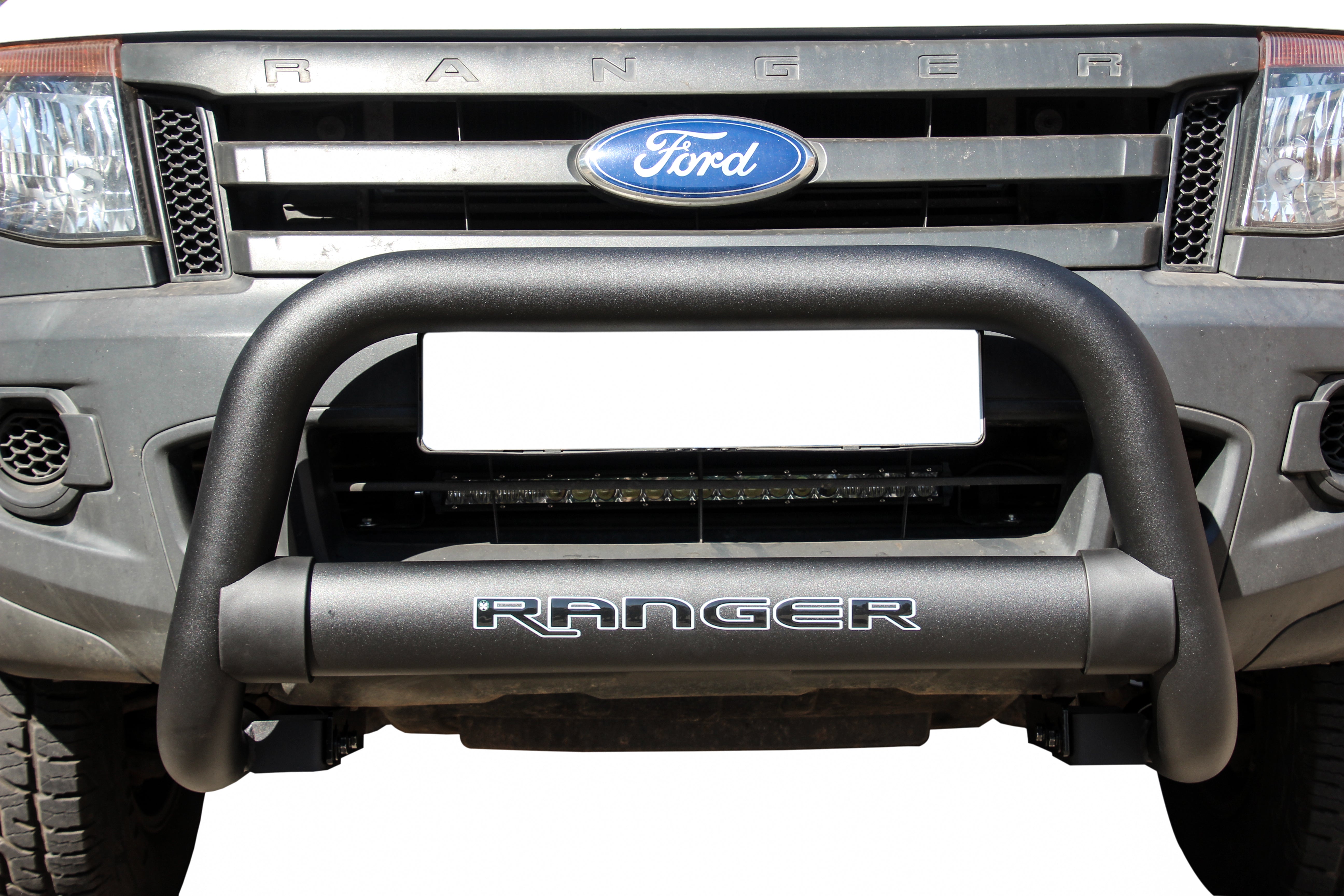 Ford Ranger Nudge Bar Black 2012 - 2015 Stainless Premium