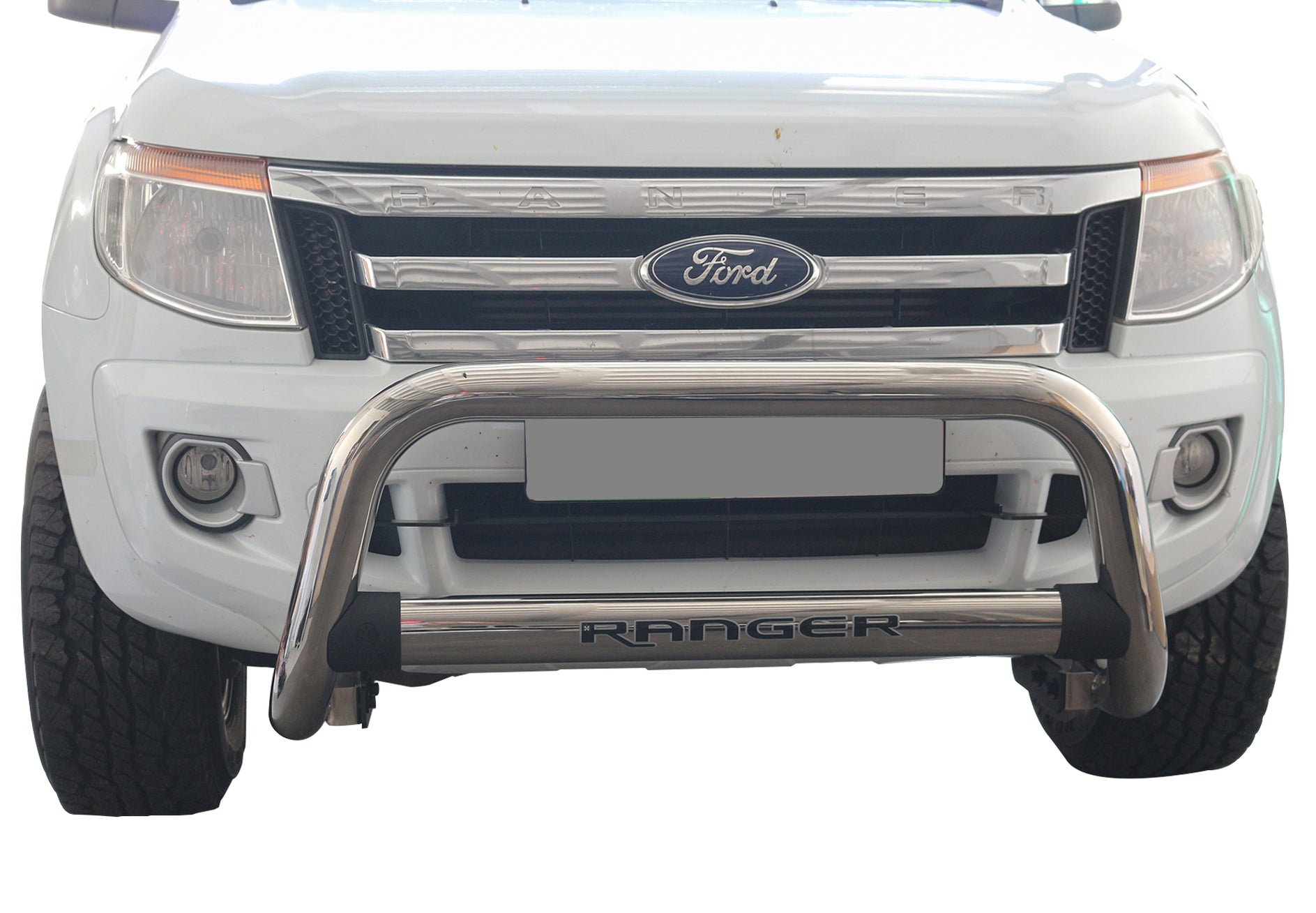 Ford Ranger Nudge Bar Stainless Premium 2012 - 2015 — Evorevo4x4