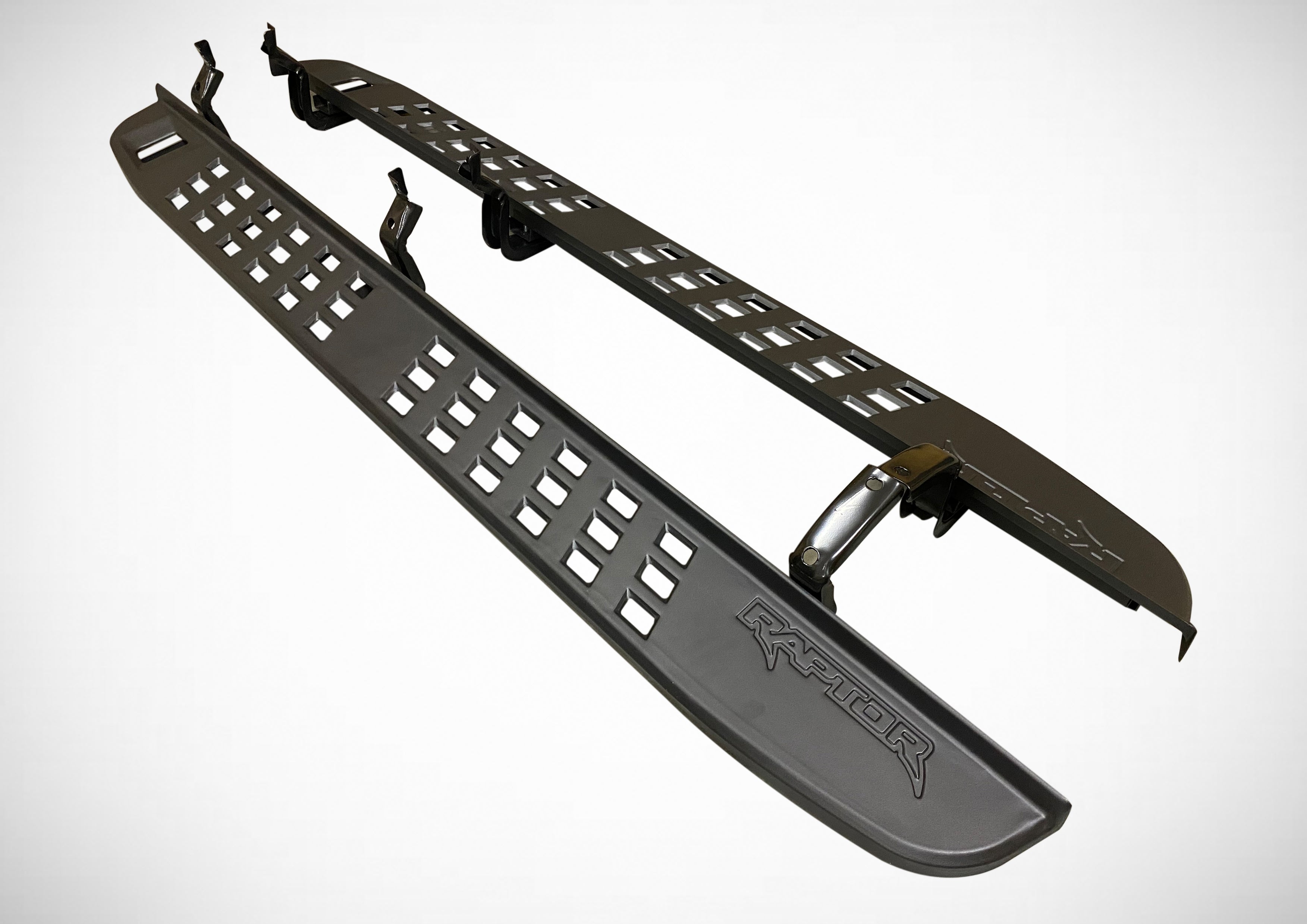 Ford Ranger / Raptor Style Steel Side Steps 2012+ — Evorevo4x4