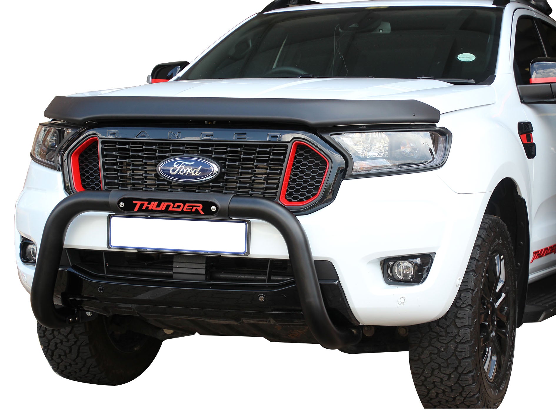 Ford Ranger Nudgebar 2016+ Thunder PDC Black Stainless