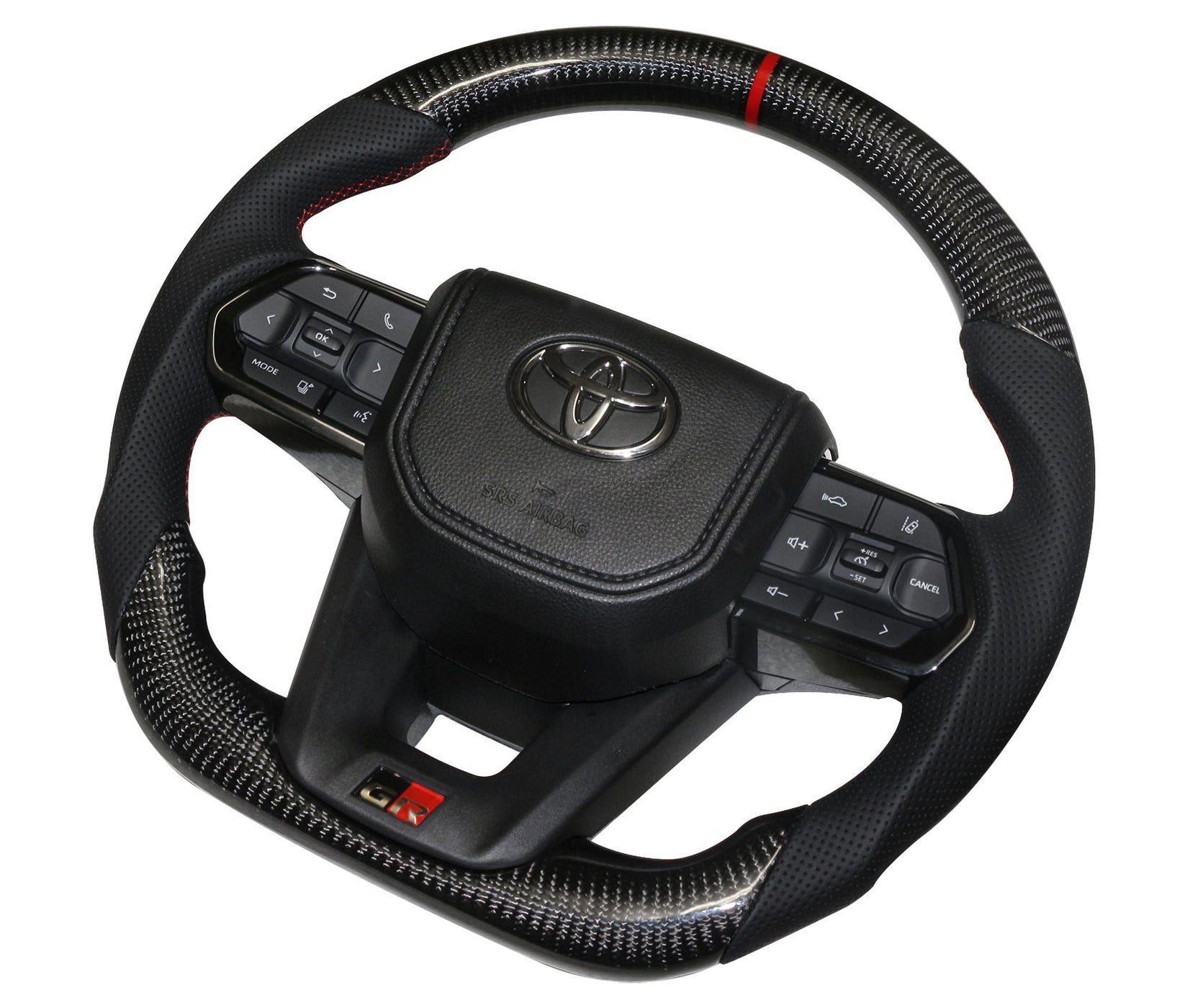 Toyota Land Cruiser Carbon Steering Wheel Black 70 Series — Evorevo4x4