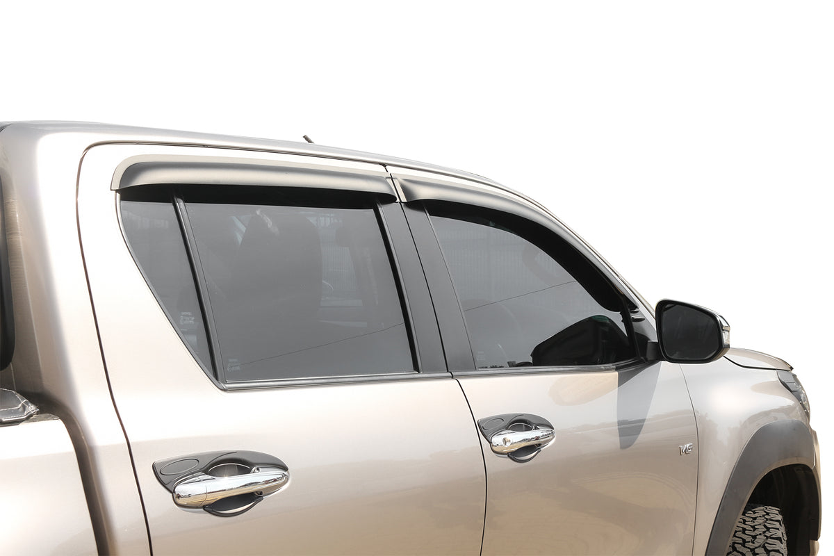 Toyota Hilux REVO 2016+ Windshields Matt Black — Evorevo4x4